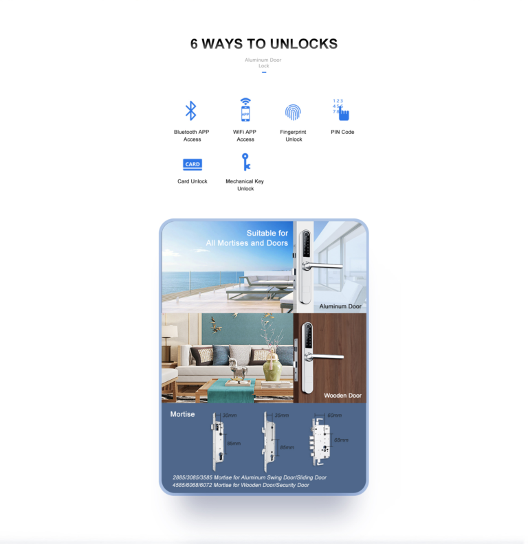Slim Series Smart Door Lock (Ultra Slim 38mm)2 - Aus Lock